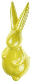 Zajíček keramický žlutý 14 cm