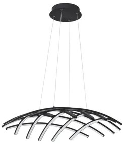 LED lustr Gropius 81 černé