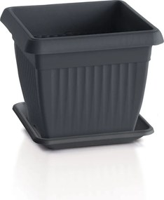 Miska pod květináč Terra antracit
