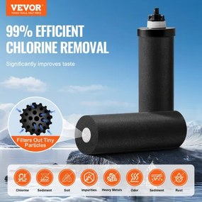 Gravitační vodní filtr z nerezu 8,5 l se 2 filtry – k8626