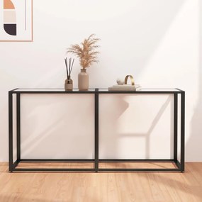 Konzolový stolek průhledný 160 x 35 x 75,5 cm tvrzené sklo 331678
