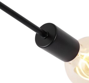 Designové stropní svítidlo černé 5 světel - Facile