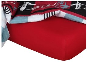 DADKA Jersey prostěradlo vínové Rozměr 200x200x20