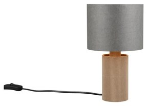 Šedo-béžová stolní lampa (výška 28 cm) Canio – Trio