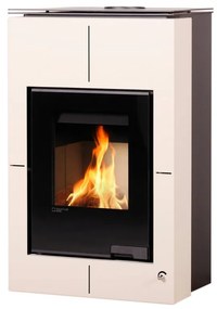 HS FLAMINGO Krbová kamna AQUAFLAM VARIO ® SAPORO 11/5kW krémová