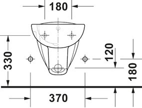 Duravit 22571500002 - Závěsný bidet D-CODE keramika/lesklá bílá