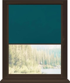 Dekodum Termoizolační roleta v hnědé kazetě, barva látky Marine Silver Šířka (cm): 40, Výška (cm): Balkonová (do 200 cm), Strana mechanismu: Levá