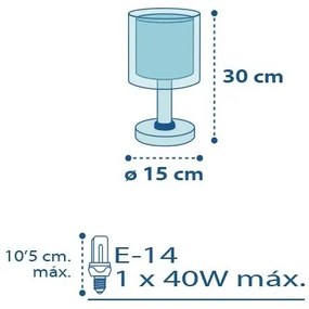 Dalber 60611 - Dětská lampička POLICE 1xE14/40W/230V