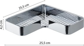 Gedy Gedy, IL GIGLIO police rohová, 255x42x255mm, chrom, A98313