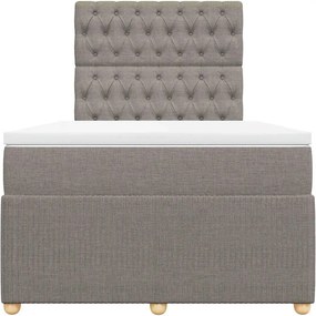 Box spring postel s matrací taupe 120x190 cm textil 3294306