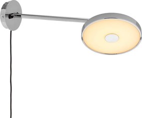 LED nástěnné svítidlo s ohybatelnou konstrukcí/stmívatelné do zásuvky v leskle stříbrné barvě ø 15 cm Asteria Wall Long – UMAGE