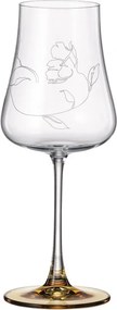 BOHEMIA IDUNA AMBER SKLENICE NA VÍNO 500ML SADA 6KS