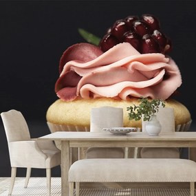 Tapeta lahodný muffin - 225x150 cm