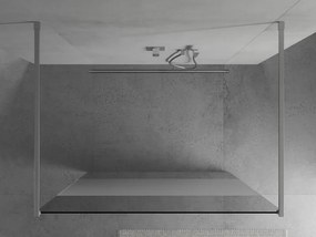 Mexen Kioto, průchozí sprchová zástěna 110 x 200 cm, 8mm čiré sklo/námraza, 2x chromová stabilizační rozpěra, 800-110-002-01-35