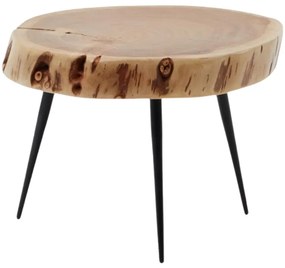 OnaDnes -20% Dřevěný odkládací stolek Kave Home Eider 45 cm