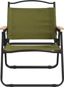 Kempingové židle 2 ks zelené 54 x 43 x 59 cm oxfordská látka 319483