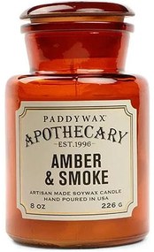 Paddywax – Apothecary vonná svíčka Amber & Smoke (Kouřová Ambra), 226 g