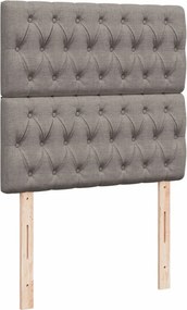 Box spring postel s matrací taupe 80x200 cm textil 3291118