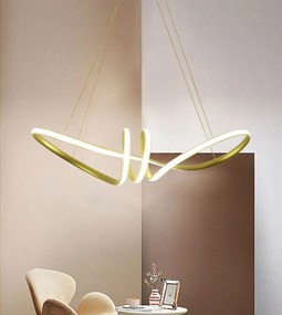 Toolight - LED závěsné svítidlo APP824-CP + dálkové ovládání, zlatá, OSW-06662