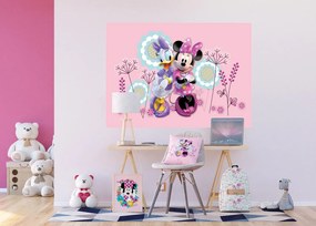 Dětská vliesová fototapeta na zed' Minnie a Daisy Květiny, Disney | 155 x 110 cm | DFTDNM 5267