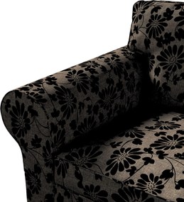 Potah na pohovku IKEA Ektorp 2-místná rozkládací  NOVÝ MODEL 2012 barva hnědá látka pletený vzor, vzorované