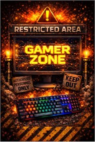 Protiskluzový herní koberec Restricted