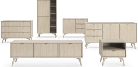 PSK Regál NATURAL, Písková/Scandi 80 cm