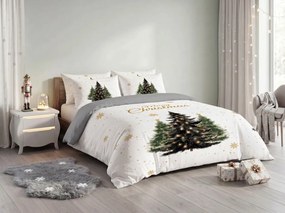 3D povlečení z mikrovlákna MERRY TREES bílé Rozměr povlečení: 2 ks 70 x 90 cm | 140 x 200 cm