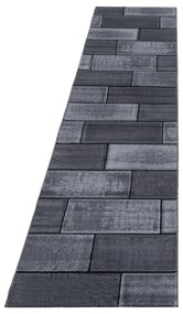 Ayyildiz Kusový koberec PLUS 8007, Černá Rozměr koberce: 80 x 150 cm