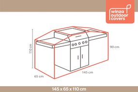 Obal na gril 145x65x110cm Winza