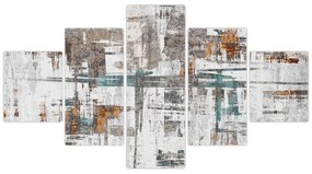 Obraz - Abstraktní tahy (125x70 cm)