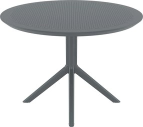 Stůl Sky kulatý 105 cm – tmavě šedá