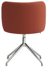 Červená čalouněná konferenční židle Teulat Mogi II.