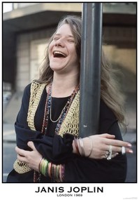 Plakát, Obraz - Janis Joplin - London 1969, (59.4 x 84 cm)