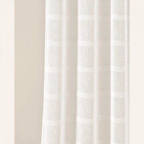 Měkký krémový závěs Maura se závěsem na kolečkách 140 x 280 cm
