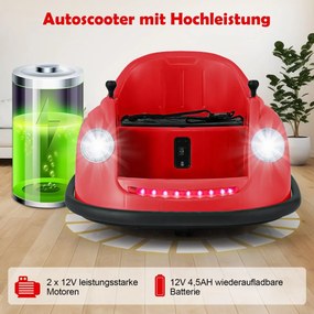 Costway 12 V Bumper Car Dětské elektrické auto do nárazníku s dálkovým ovládáním