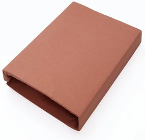 Jersey prostěradlo EXCLUSIVE kávové Rozměr: 80x200