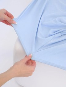MK Lůžkoviny Jersey prostěradlo Classic 120 x 200 cm – světle modrá