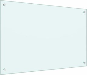 Kuchyňský panel mléčný 90 x 60 cm tvrzené sklo 249459
