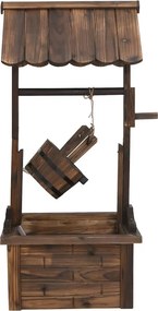 vidaXL Zahradní fontána s čerpadlem studna 57x50x112 cm masivní jedle [363337]