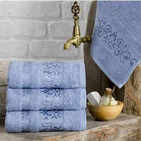 XPOSE® Bambusový ručník CATANIA - nebeská modrá 50x90 cm