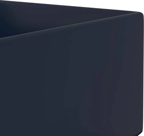 Koupelnové umyvadlo s přepadem keramické tmavě modré 146990