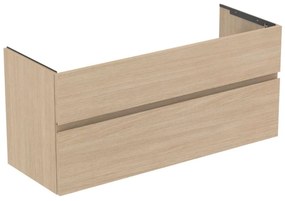 Ideal Standard Finesse - Umyvadlová skříňka, 120x44x55 cm, 2 zásuvky, bílý dub E3385US