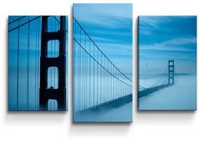 Sablio Obraz - 3-dílný Golden Gate 3 - 75x50 cm