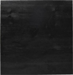 Zlatý kovový odkládací stolek Stefano s černou deskou - 40*40*55 cm