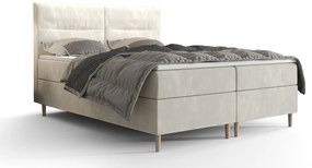 Manželská postel Boxspring 140 cm Saruta (béžová) (s matrací a úložným prostorem). 1056346