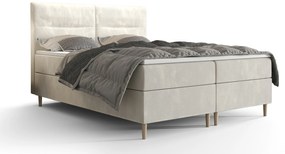 Manželská postel Boxspring 180 cm Saruta (béžová) (s matrací a úložným prostorem). 1047387