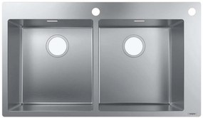 Hansgrohe - Vestavný dřez S712-F765, nerezová ocel 43311800