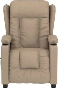 Elektrické masážní křeslo cappuccino umělá kůže 3098810