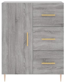 Skříň highboard šedá sonoma 69,5 x 34 x 180 cm kompozitní dřevo - Default Title